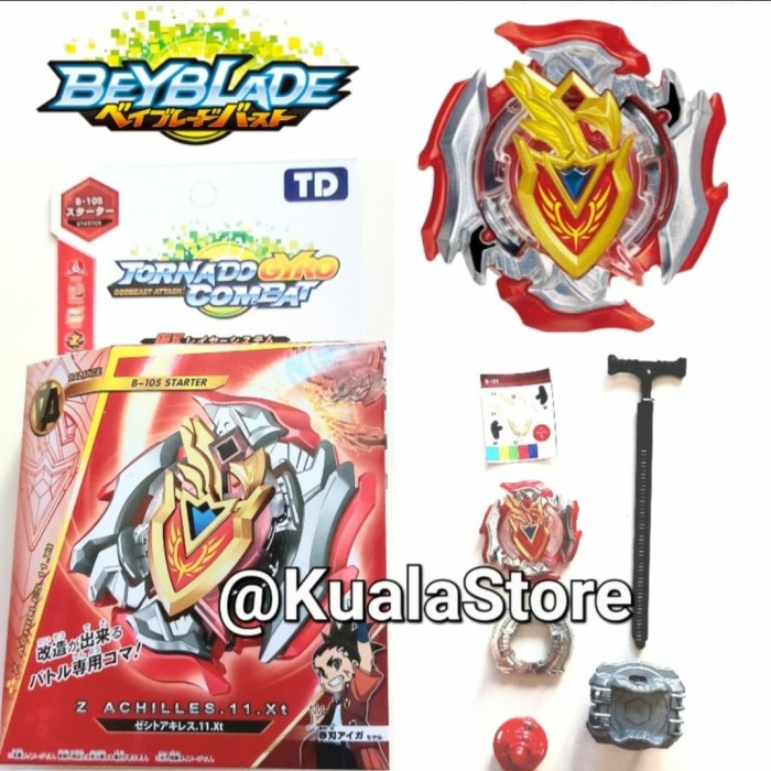 Jual Beyblade Burst Z Achilles B105 Handgrip LR Launcher Super Metal ...