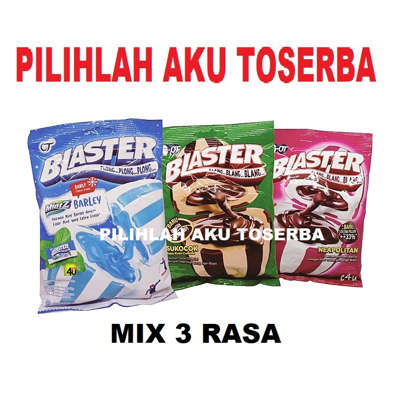 Jual Permen BLASTER MIX 3 RASA - ( HARGA 3 BUNGKUS ) | Shopee Indonesia
