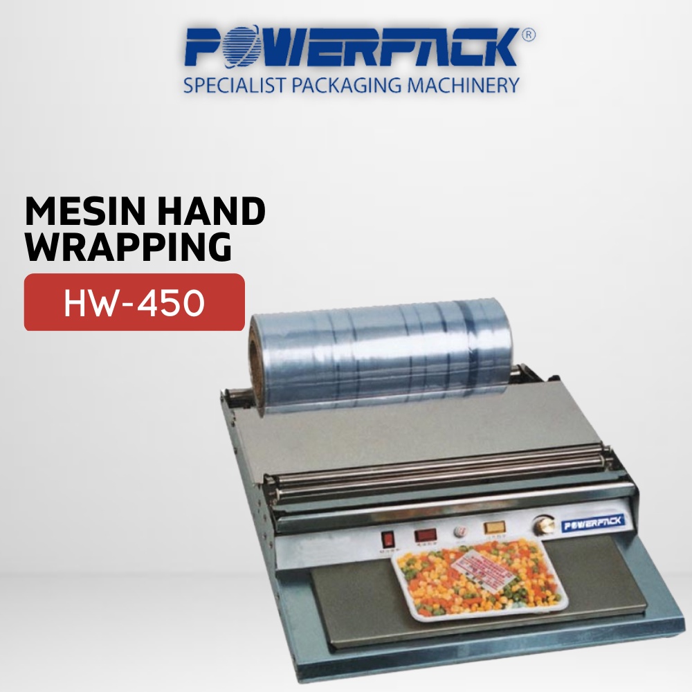 Jual HAND WRAPPING POWERPACK HW-450 MESIN WRAPPING MAKANAN BUAH SAYURAN ...
