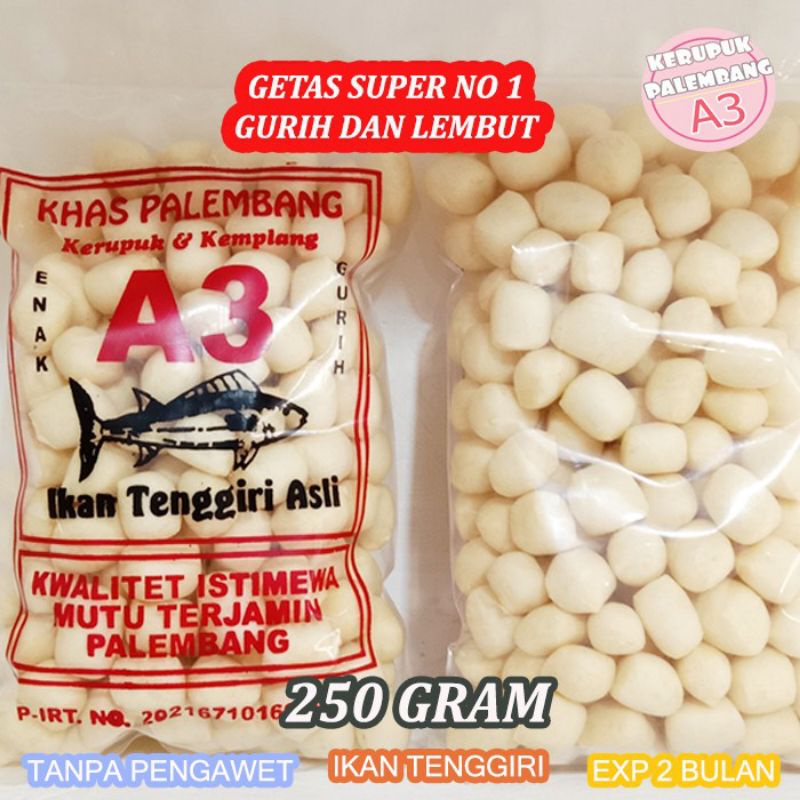 Jual GETAS BANGKA SUPER KERUPUK KEMPLANG PALEMBANG KRUPUK TENGGIRI ...