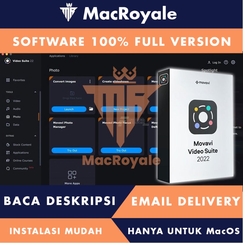 Jual [MacOS] Movavi Video Suite Full Version Lifetime Full Garansi - Suite lengkap untuk editing ...