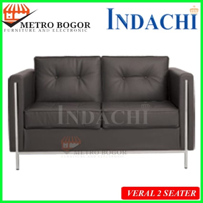 Jual Indachi Sofa Kantor Sofa Stainless Minimalis Modern VERAL 2 Seater ...