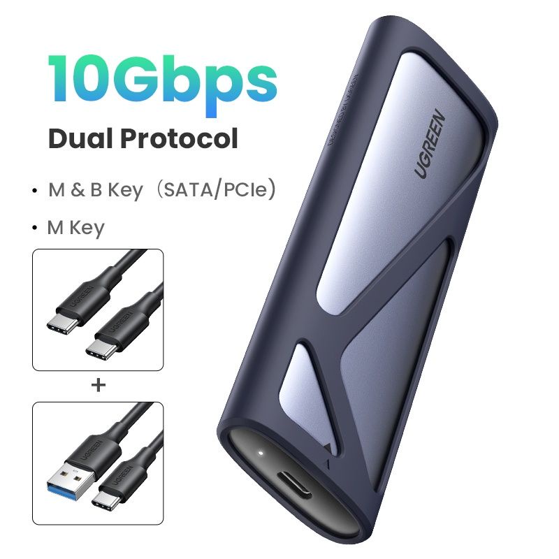 Jual Ugreen SSD Case M.2 NVME/SATA Dual Protocol Support | Shopee Indonesia