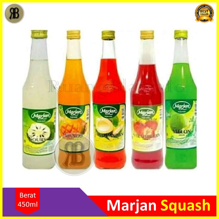 Jual Marjan squash 450ml ALL VARIAN / marjan squash mangga / marjan ...