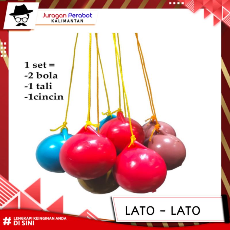 Jual Mainan Lato Lato Pakai Tali / Lato Lato Gagang Ukuran 13cm ...
