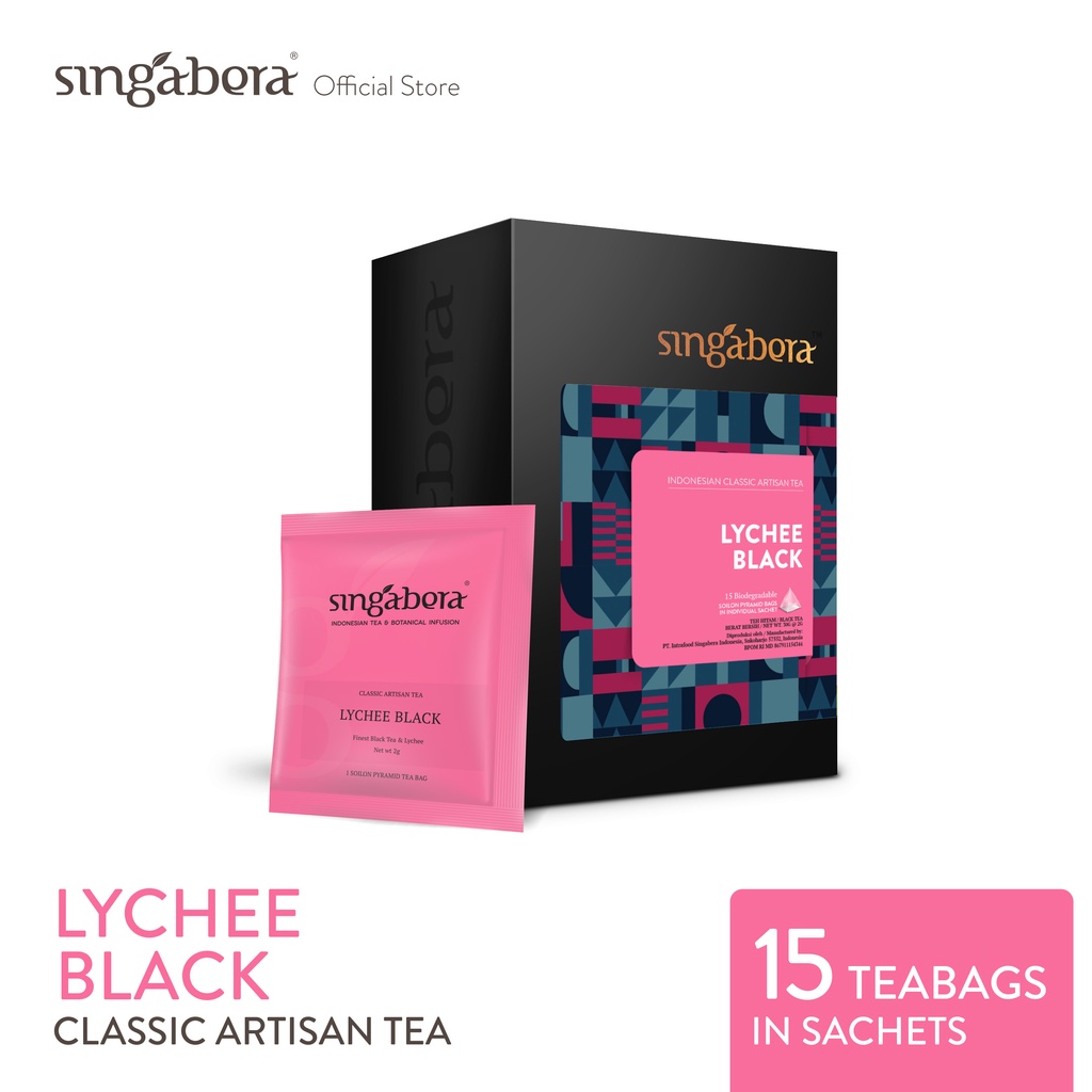 Jual Singabera Lychee Black-Black Tea-1 Box-15 Sachet | Shopee Indonesia