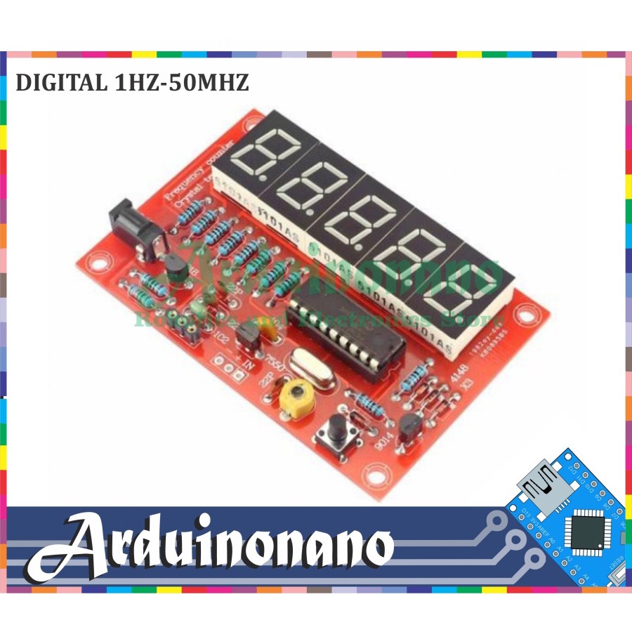 Jual Digital 1Hz-50MHz Crystal Oscillator Frequency Counter Meter ...