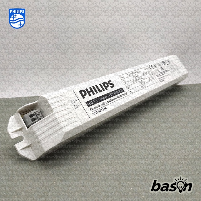 Jual PHILIPS Economic LED Transformer 120W 24VDC - untuk PHILIPS LED ...