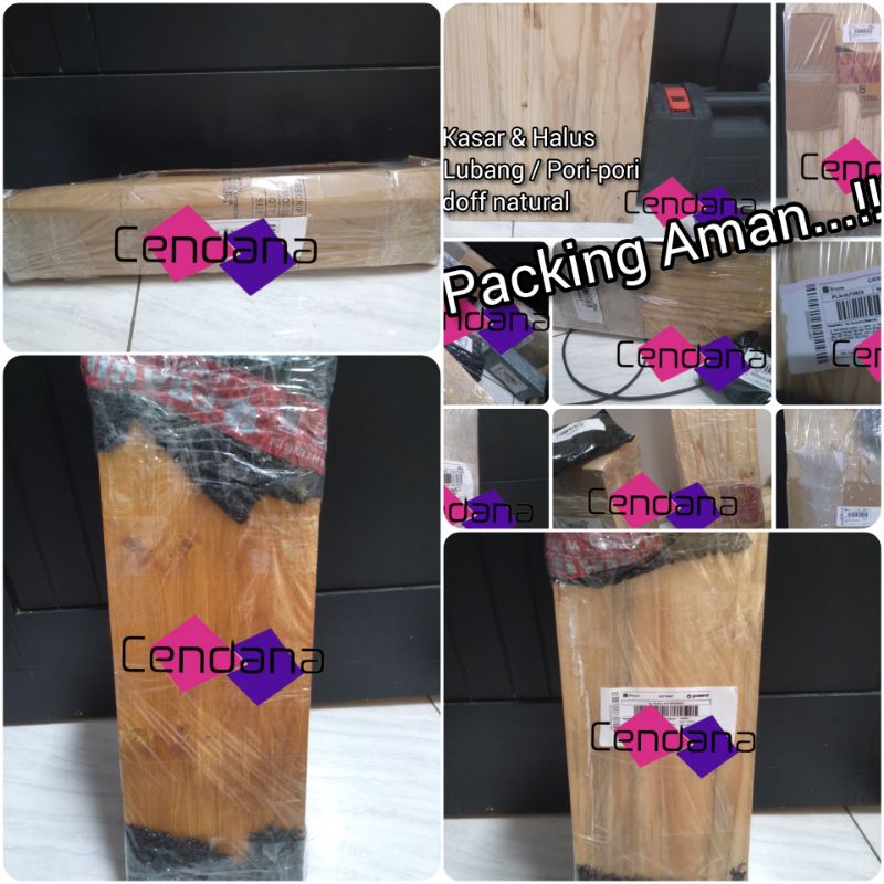 Jual PAPAN AMBALAN JATI BELANDA MOTIF BAKAR GLOSSY | Shopee Indonesia