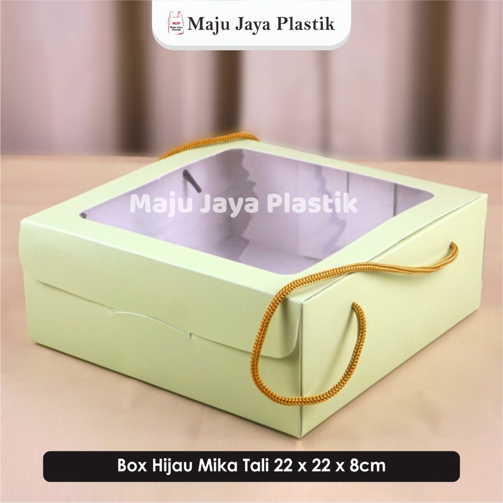Jual Box 22x22x8 dus kotak kue kering cake box mika tali Hampers ...