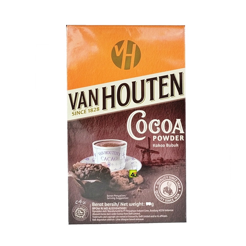 Jual Van Houten - Cocoa Powder - Kotak SEDANG 80 gr | Shopee Indonesia