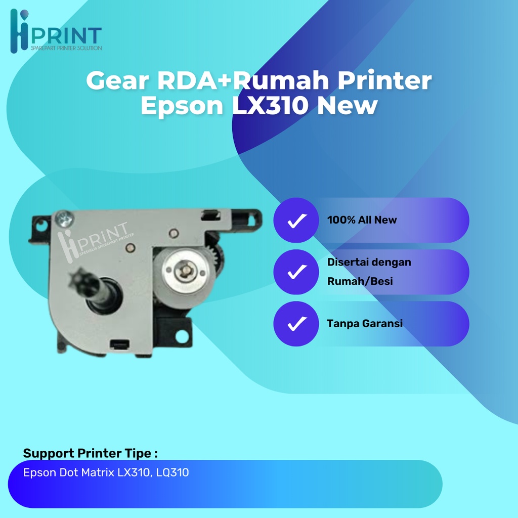 Jual Gear RDA + Rumah Printer Epson LX310 LQ310 New, Driver Assy Gear ...