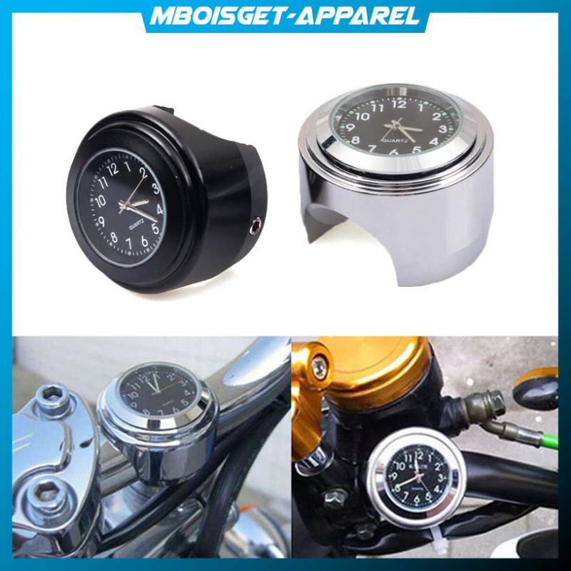 Jual jam motor dudukan stang jam sepeda analog waterproof anti air ...