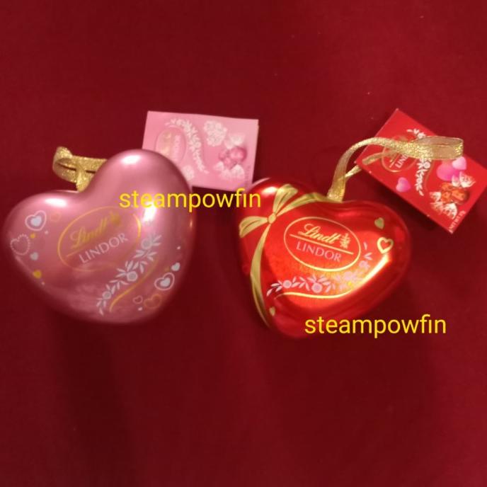 Jual Lindt Lindor Heart Chocolate Tin Coklat Cokelat Valentine Love ...
