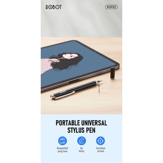 Jual Robot RSP02 Stylus Pen Universal Capacitive For Mobile Tablet ...