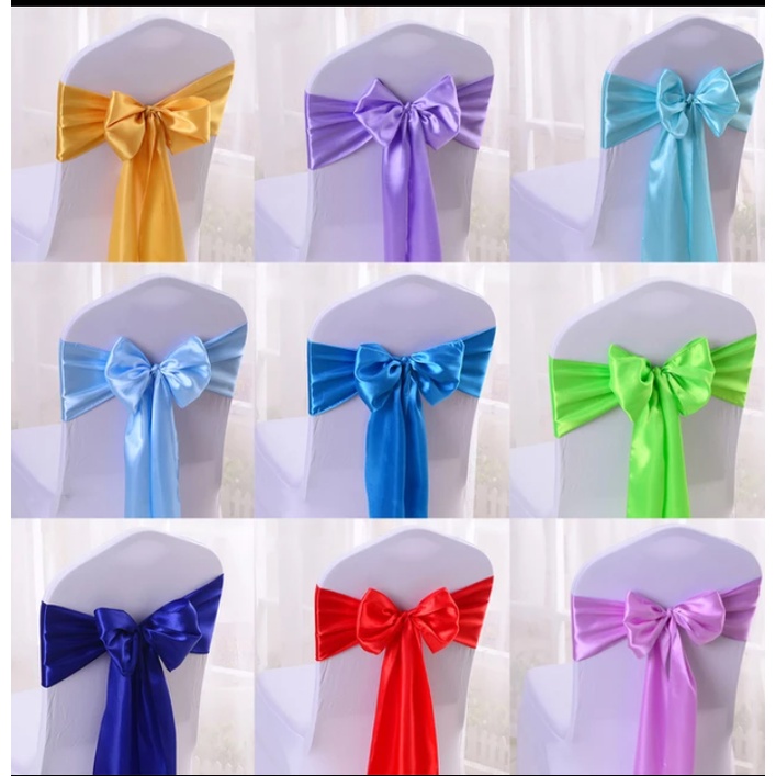 Jual Pita kursi undangan dekorasi kursi pesta asku 21 | Shopee Indonesia