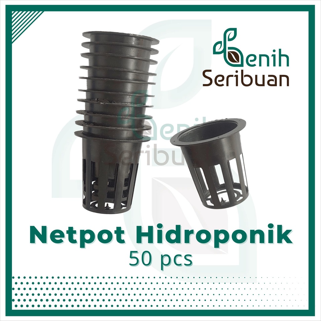 Jual PAKET NETPOT HIDROPONIK 5 CM 50 PCS NETPOT 7 CM 30 PCS MEDIA TANAM ...