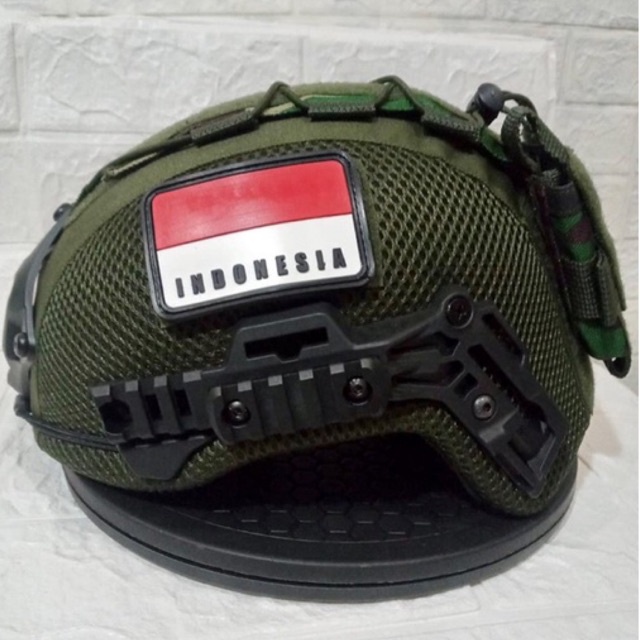 Jual HELM BALISTIK KEVLAR LEVEL 3A /MODEL REL RAPTOR HIJAU ARMY/HELM ...