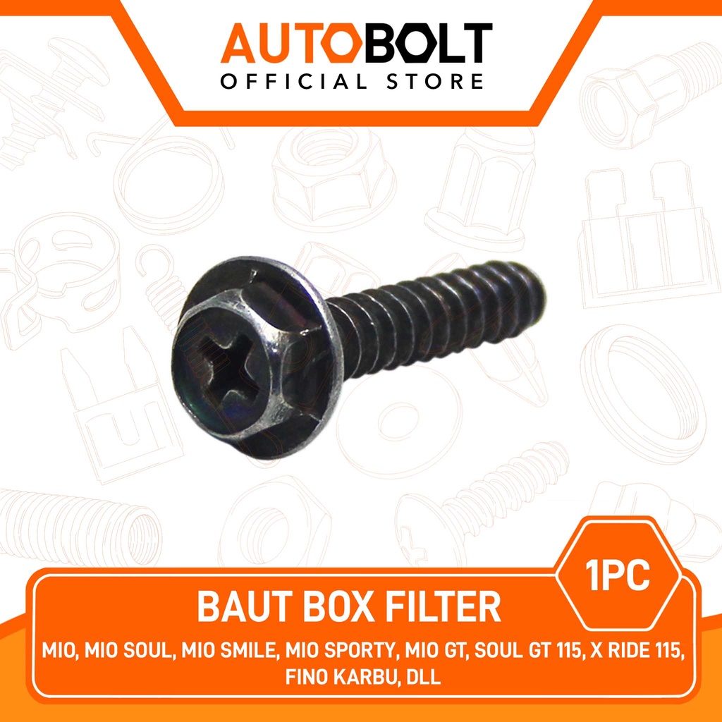 Jual Baut Box Filter Mio Lama Soul Smile Sporty GT & Soul GT 115 & X Ride 115 & Fino Kabru FI ...