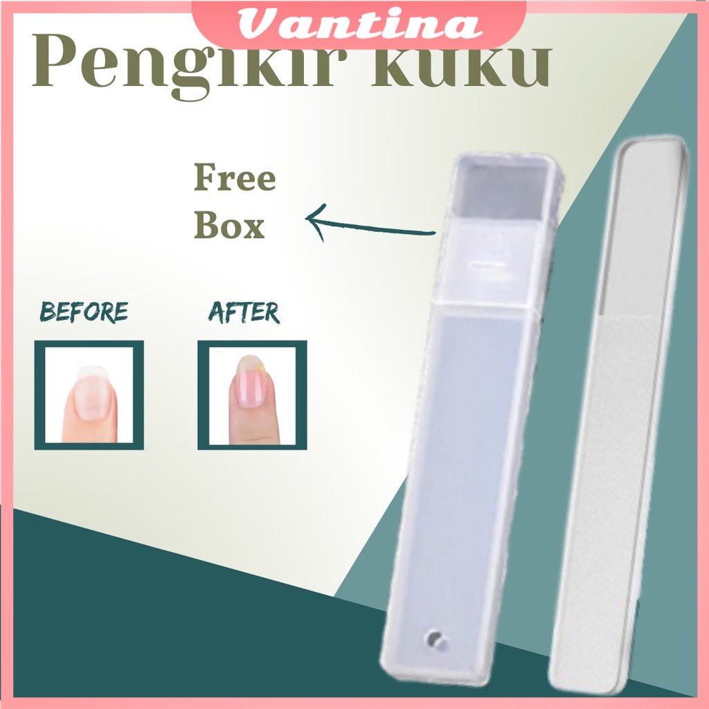 Jual (FREE BOX) Alat Pengikir Kuku Kikir Kuku/ Nano Glass / Gelas Nail ...