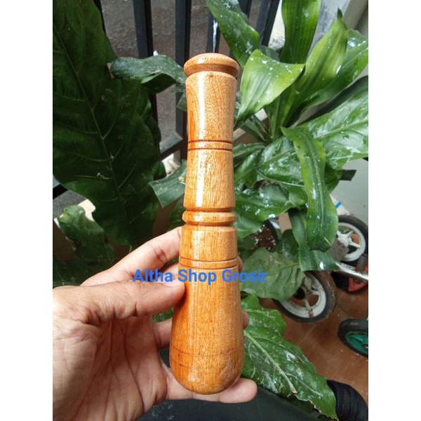 Jual Tumbukan Kayu Mahoni Mengkilat / Alu Kayu | Shopee Indonesia