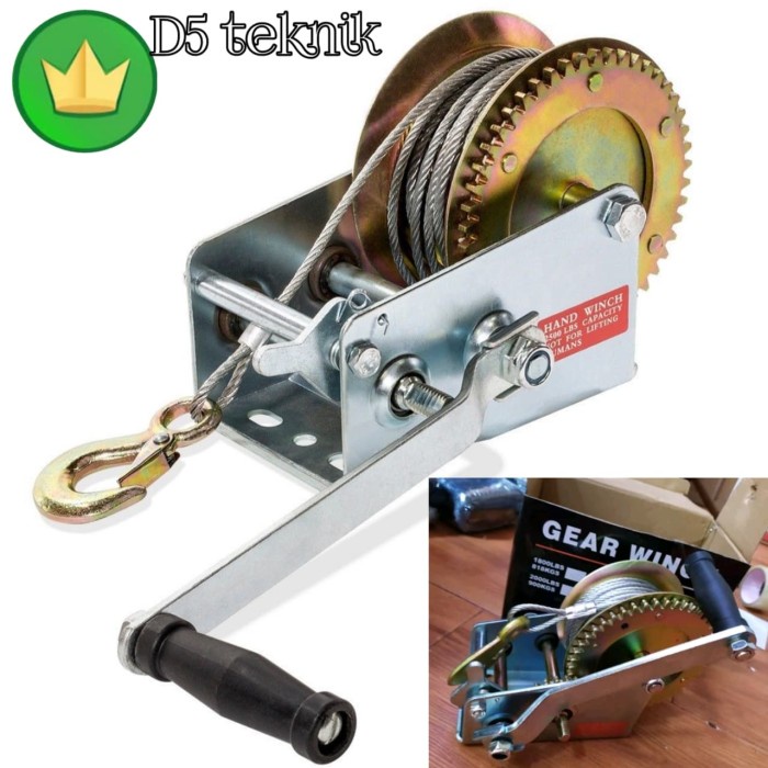 Jual Katrol Nagasaki Hand Winch 2000 Lbs Alat Derek 1 Ton Katrol Tangan ...