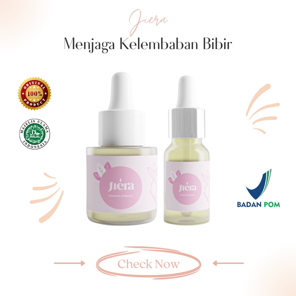 Jual JIERA Natural Lip Serum 10ml & 20ml (100% ORIGINAL & BPOM ...
