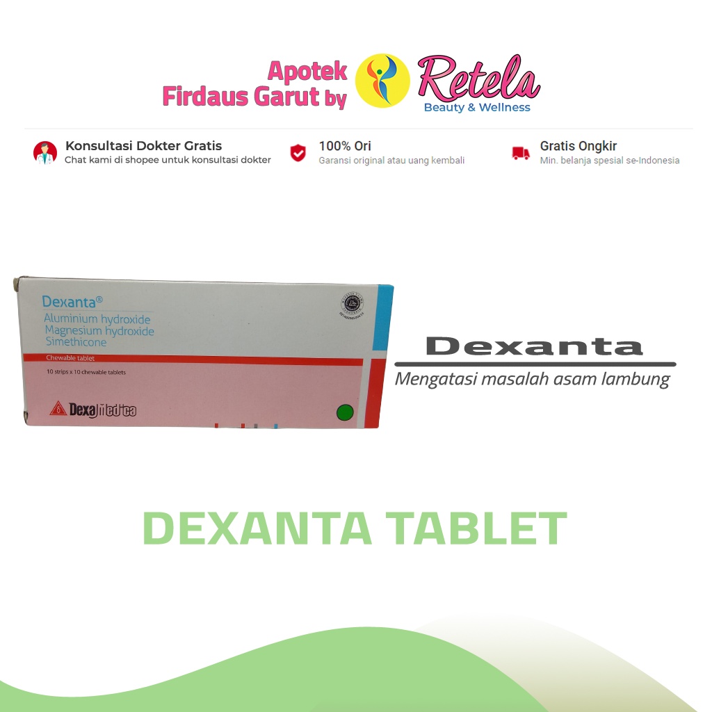 Jual DEXANTA 1 STRIP 10 TABLET / BOX | Shopee Indonesia