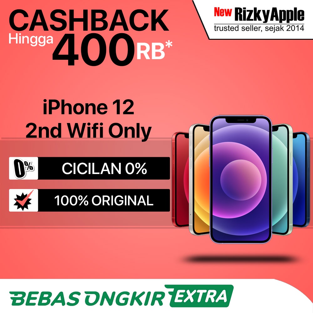 Jual Apple iPhone 12 64GB 128GB 256GB 2nd Wifi Only Second Original ...