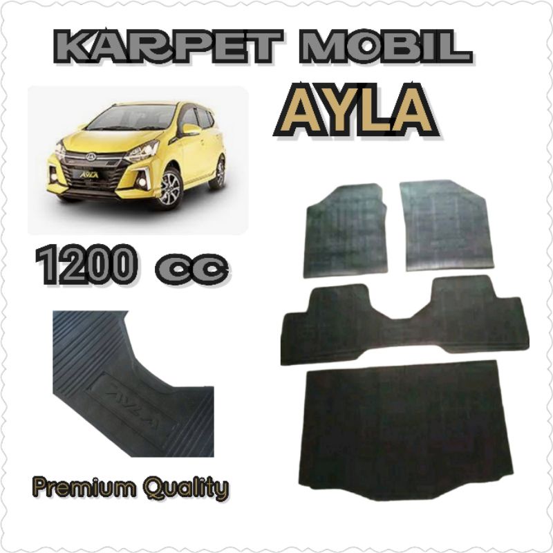 Jual karpet alas mobil daihatsu new ayla /ayla 1200 cc lengkap | Shopee ...