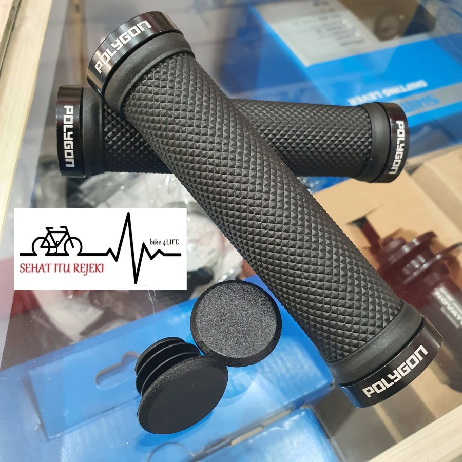 Jual HANDLE GRIP SEPEDA POLYGON SPORT DUAL LOCK | Shopee Indonesia