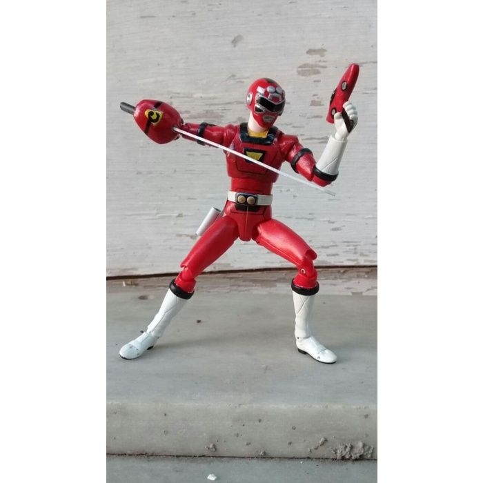 Jual Action Figure Shf Custom Power Rangers Turbo Carranger Super ...