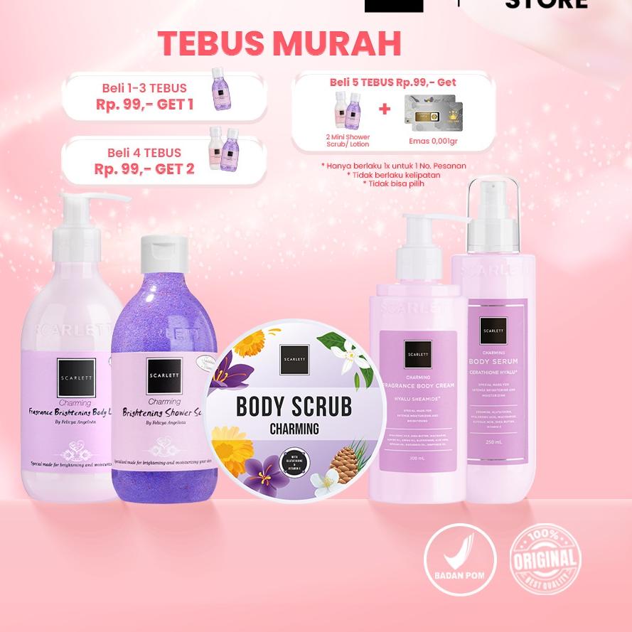 Jual ♔ READY ~ SCARLETT CHARMING SERIES - CHARMING BODY LOTION/BODY ...