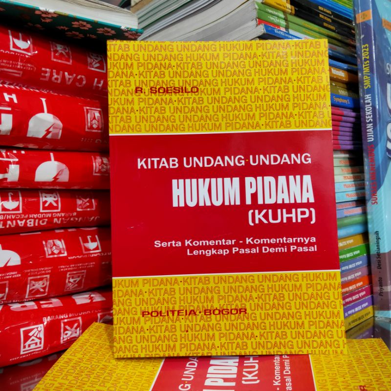 Jual BUKU KITAB UNDANG-UNDANG HUKUM PIDANA KUHP R .soesilo | Shopee ...
