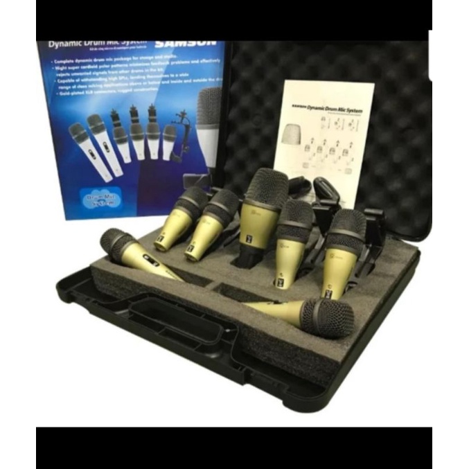 Jual Mic Drum Samson DMK7 dmk 7 microphone drum | Shopee Indonesia