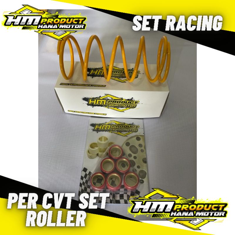 Jual Per Cvt Racing 1500 RPM Set Roller Racing All Matic - Per Pully ...