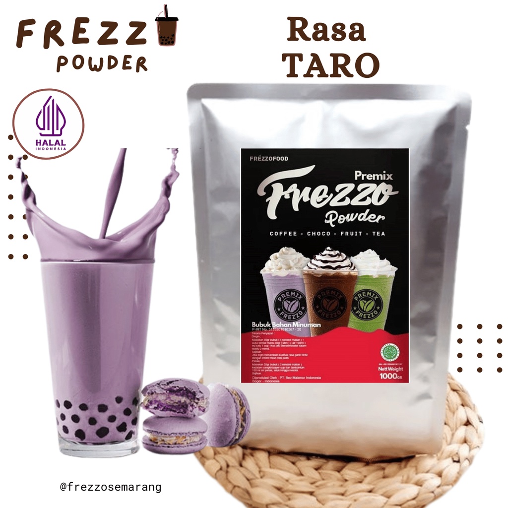 Jual 1 KG FREZZO POWDER RASA TARO | BUBUK MINUMAN RASA TARO | POWDER ...