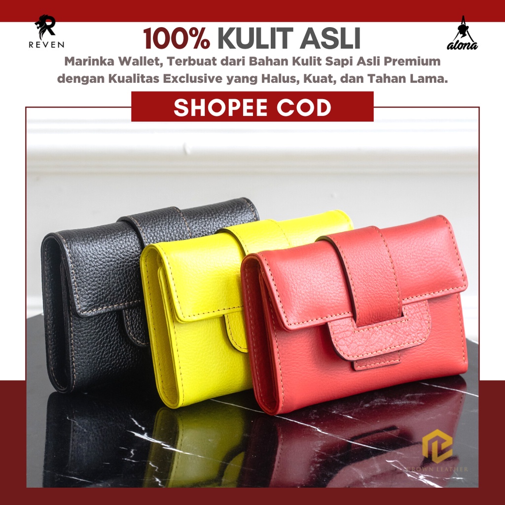 Jual Dompet Wanita Lucu Kecil 7 Varian Warna 100% Original Kulit Sapi ...