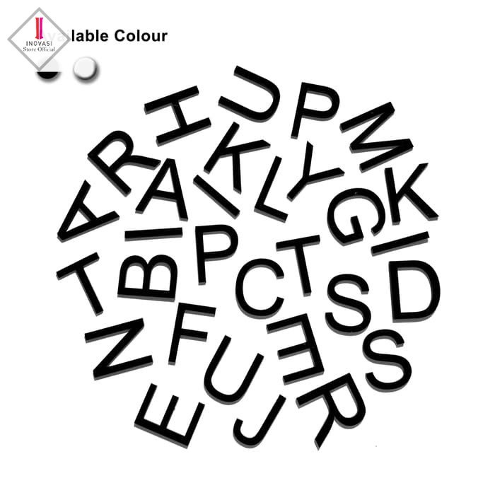 Jual Huruf Timbul Akrilik - 15CM FONT CUSTOM - Laser Cut Akrilik ...