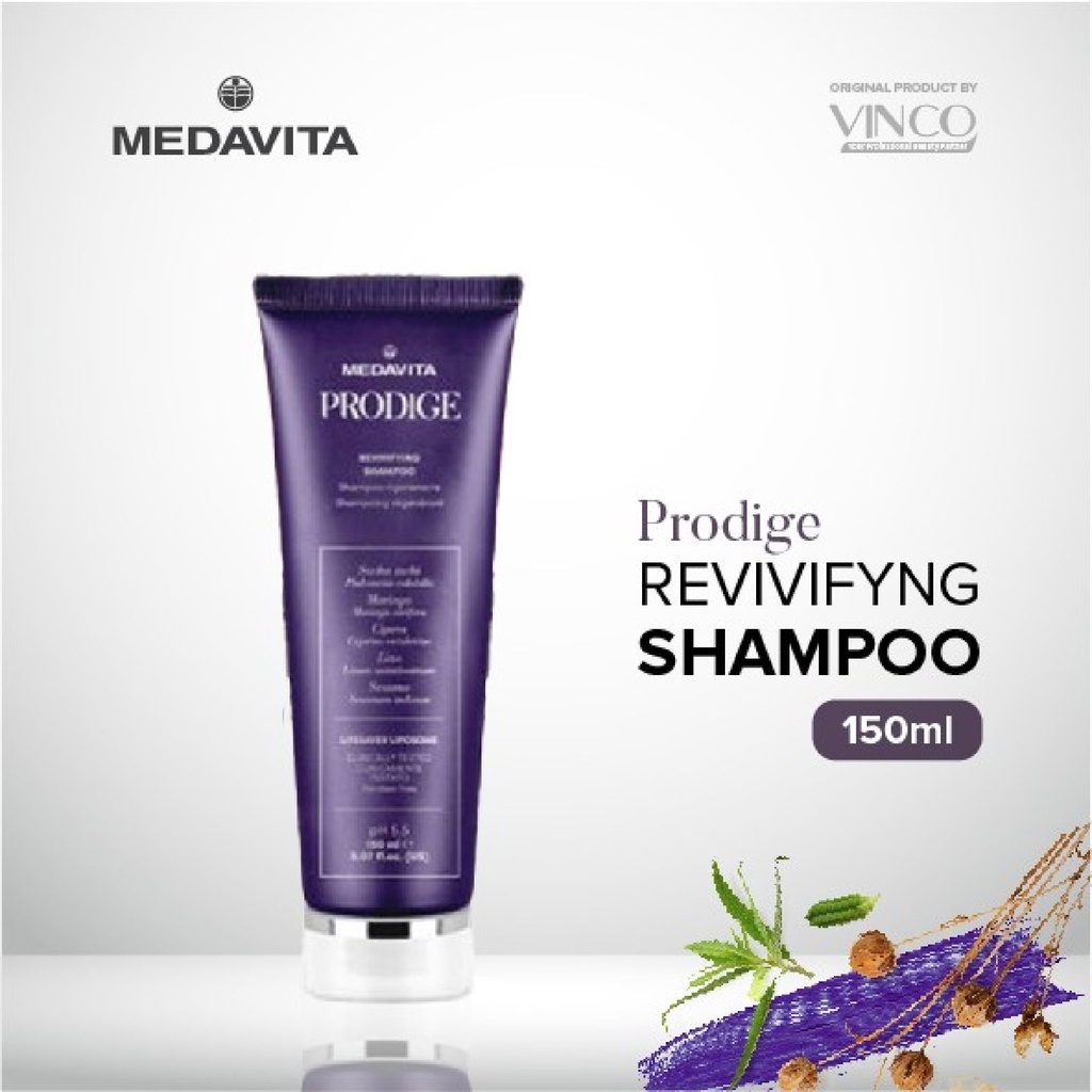 Jual Medavita Prodige Revivifying Shampoo 150mL bundling Free Prodige ...