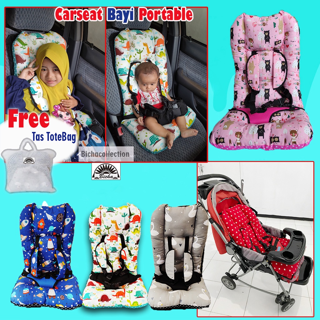 Jual BABY CAR SEAT Portable PREMIUM Sponge Tebal - Kursi Mobil Bayi Car ...