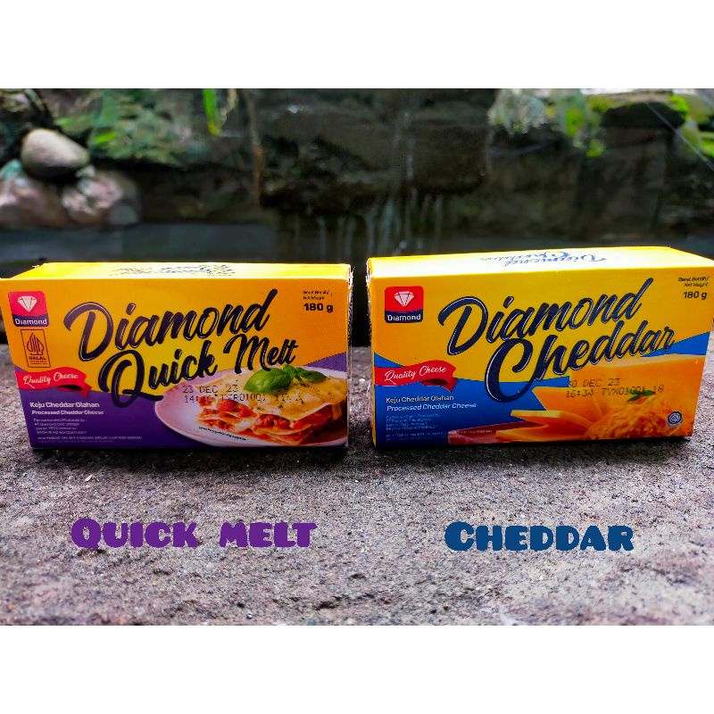 Jual Keju cheddar quick melt 180gr diamond ed 2026 | Shopee Indonesia