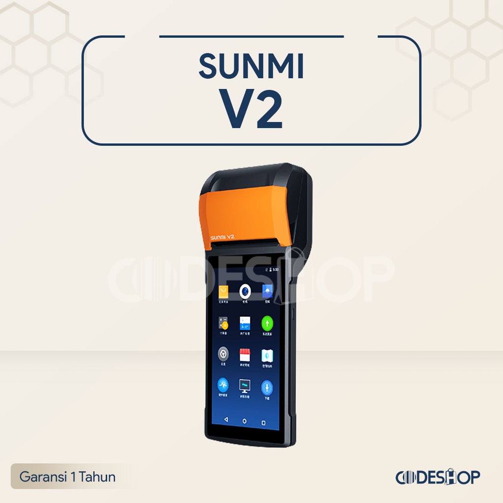 Jual All In One POS SUNMI V2 Mesin Kasir Android Built-in Printer 58mm ...