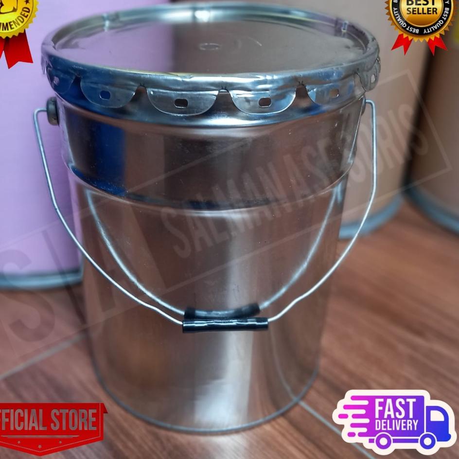Jual Garansi Kualitas Ember kaleng cat 20 liter / 25kg polos | Shopee ...