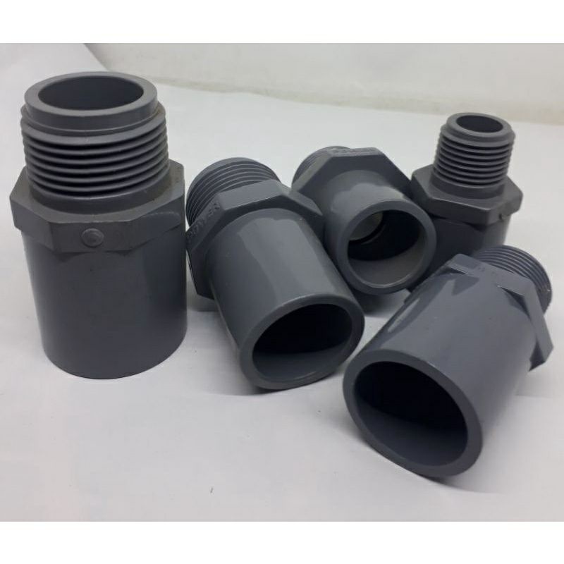 Jual Sok Drat Luar Fitting PVC 3/4" x 3/4" ( Drat 3/4" ) | Shopee Indonesia