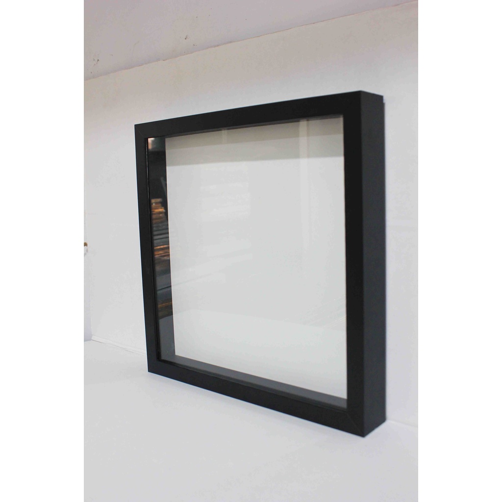 Jual Bingkai Frame Blok kayu 3D Rongga 4cm 30x30 CM/hitam | Shopee ...
