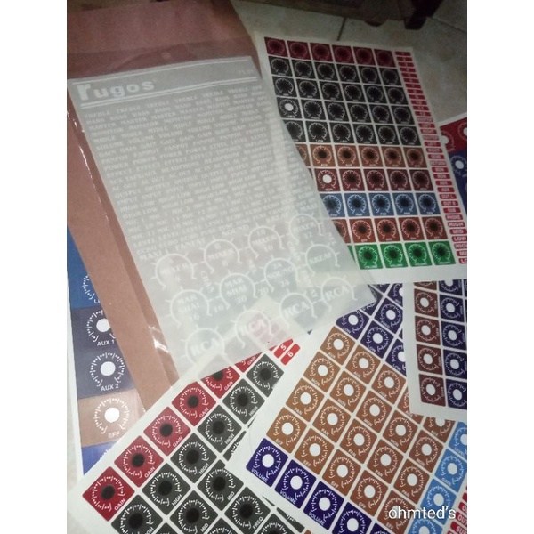 Jual Stiker mixer / tone sudah terpotong dan terlubang sesuai bentuknya ...