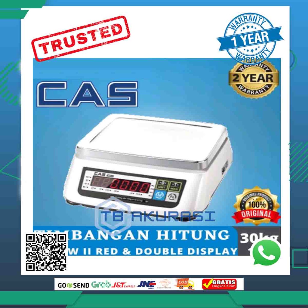Jual CAS SW 11 RED LED DISPLAY/ TIMBANGAN SERBAGUNA/ TIMBANGAN SEMBAKO - 3KG 6KG 15KG 30KG New ...