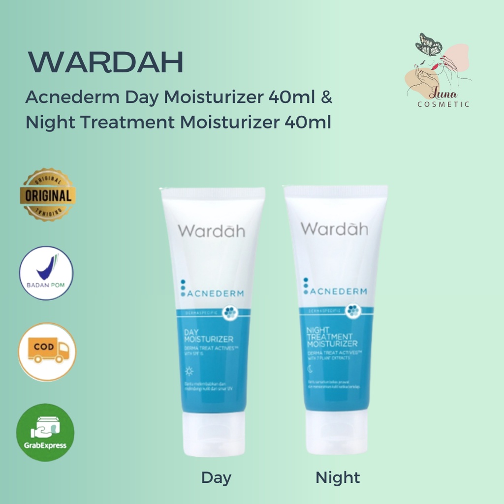 Jual Wardah Acnederm Day & Night Moisturizer 40 ml | Wardah | Shopee ...