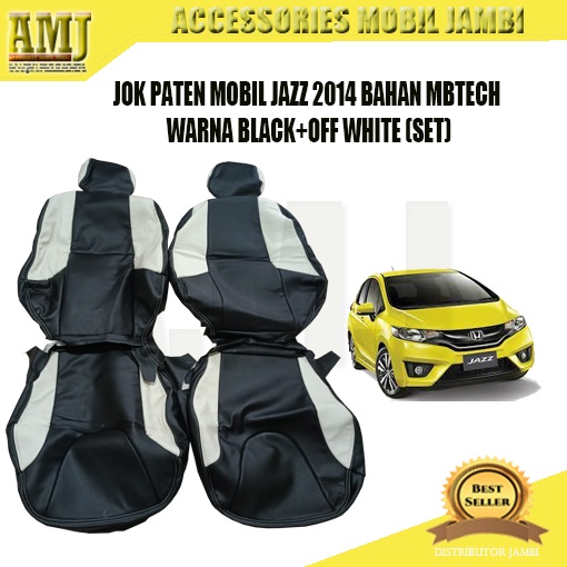 Jual JOK PATEN JAZZ 2014 BAHAN MBTECH WARNA HITAM LIST OFF WHITE (SET ...
